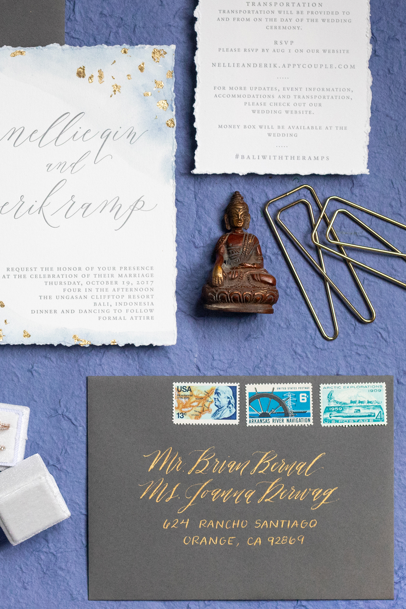 All About Vintage Postage Stamps for Wedding Invitations - Paper Mint ...